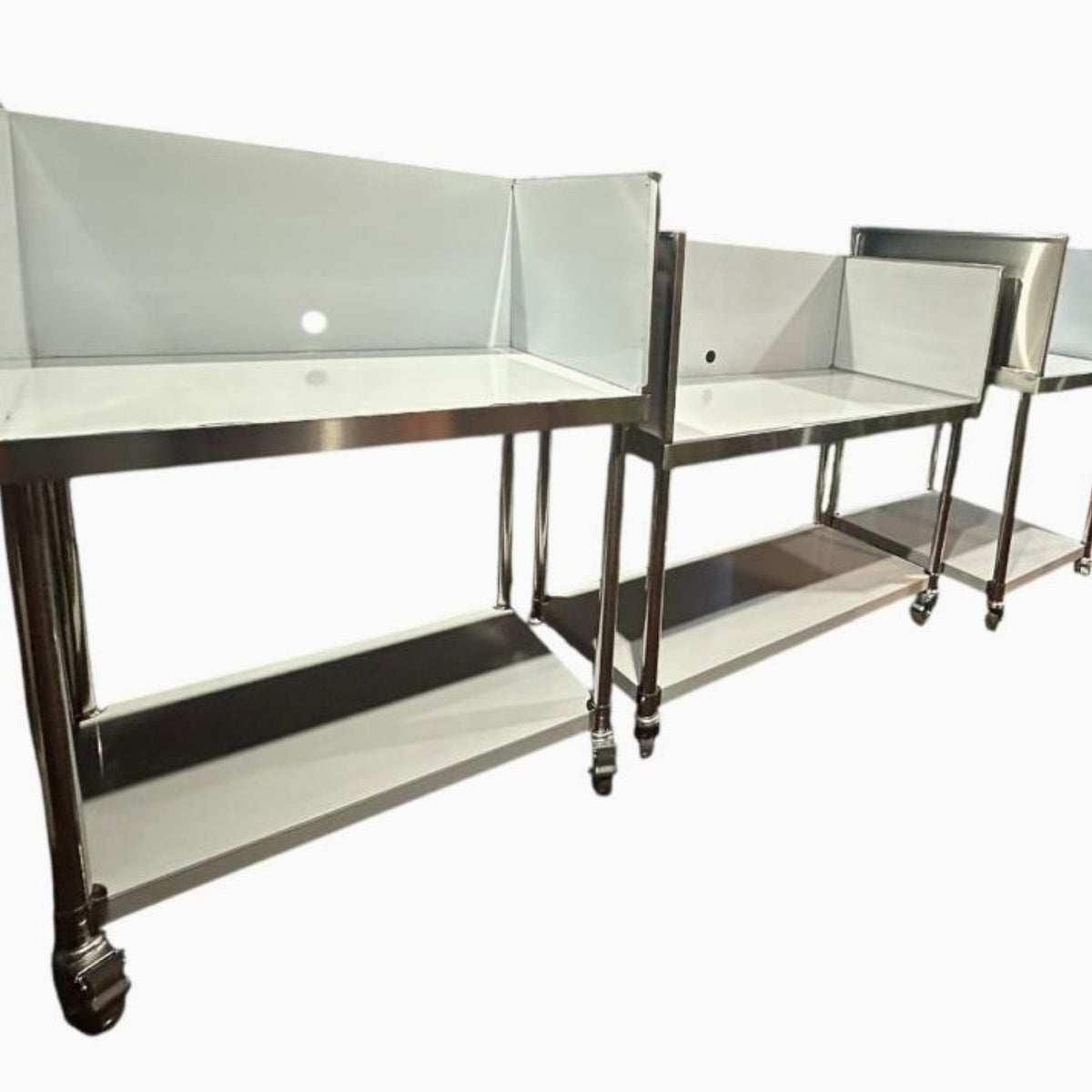 Stainless Steel BBQ Outdoor Table with Splashback | Molly’s Backyard ...